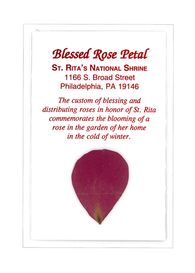 Blessed Rose Petal Card – National Shrine of Saint Rita of Cascia